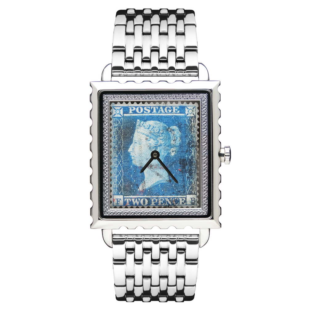 Order King George Blue Diamond Studded Stamp Watch by Jaipur Watch Company